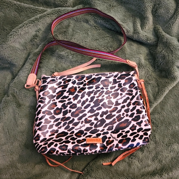Consuela | Bags | Consuela Downtown Jag Crossbody Brown Jaguar Leopard ...
